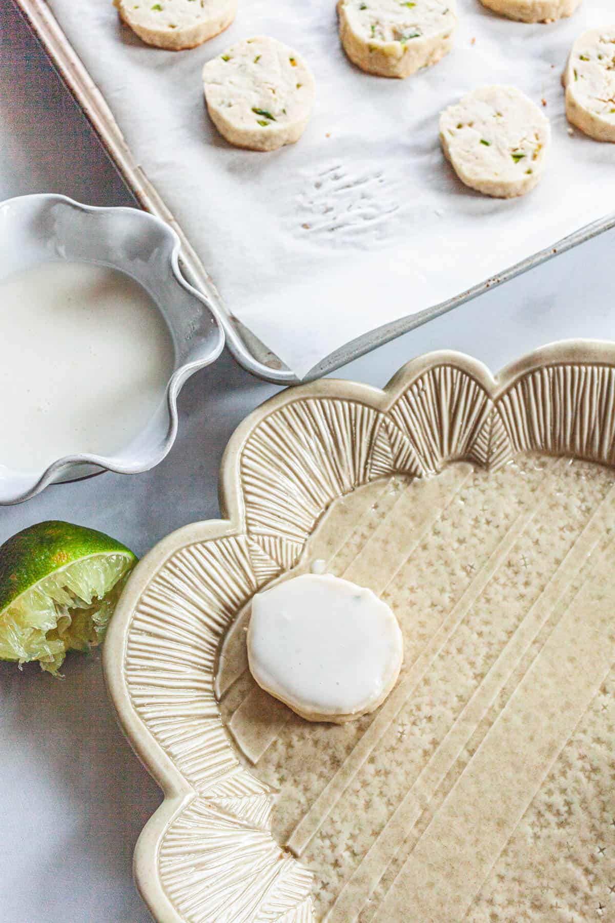Jalapeno Lime Shortbread Cookies - Balancing Bowls