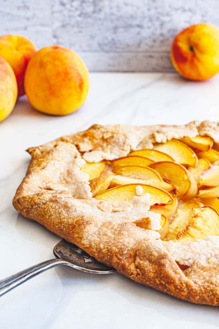 Rustic Peach Tart - Balancing Bowls