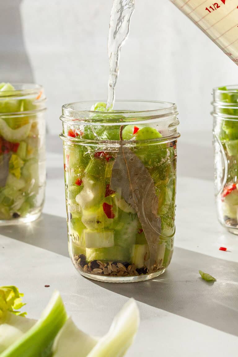 Quick Pickled Celery Recipe - Balancing Bowls