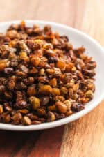 Crispy Lentils (Oven Roasted Lentils) - Balancing Bowls