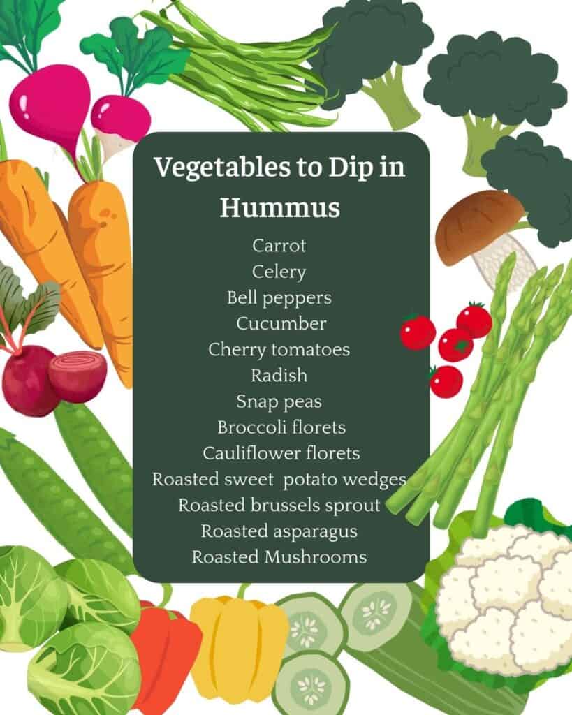 What to Dip in Hummus? (55 ideas) - Balancing Bowls