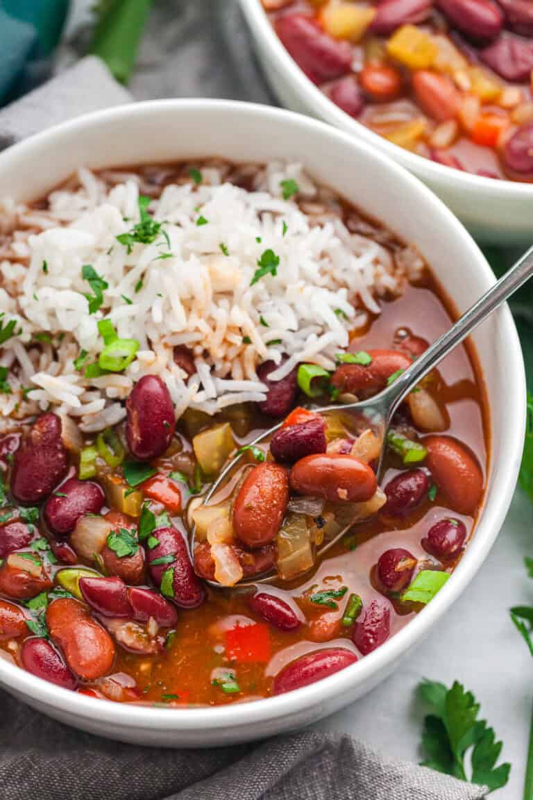 Vegetarian Red Beans and Rice Recipe - Balancing Bowls