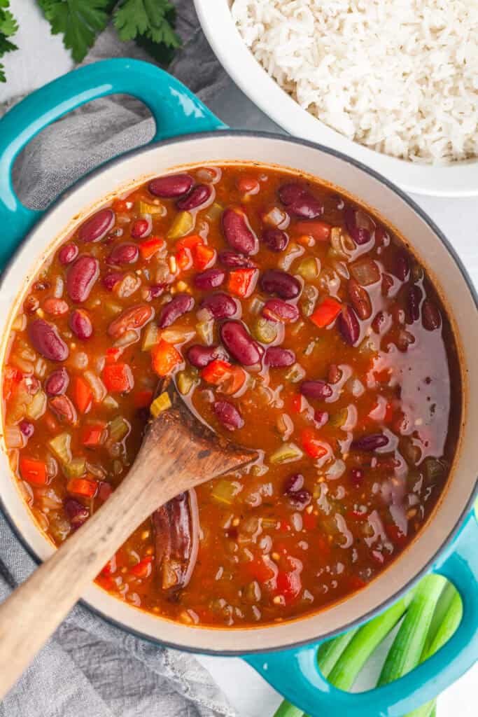 Vegetarian Red Beans and Rice Recipe - Balancing Bowls