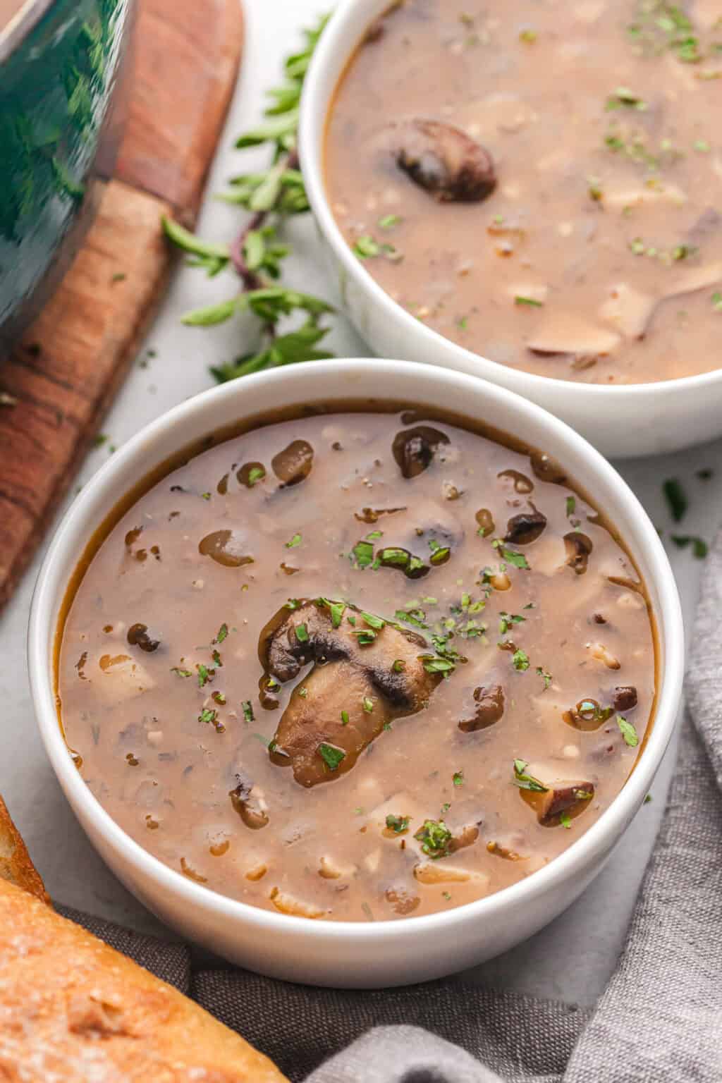 Dairy-Free Cream of Mushroom Soup - Balancing Bowls