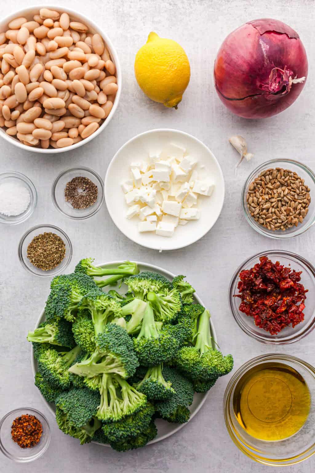 Broccoli and Cannellini Bean Salad - Balancing Bowls