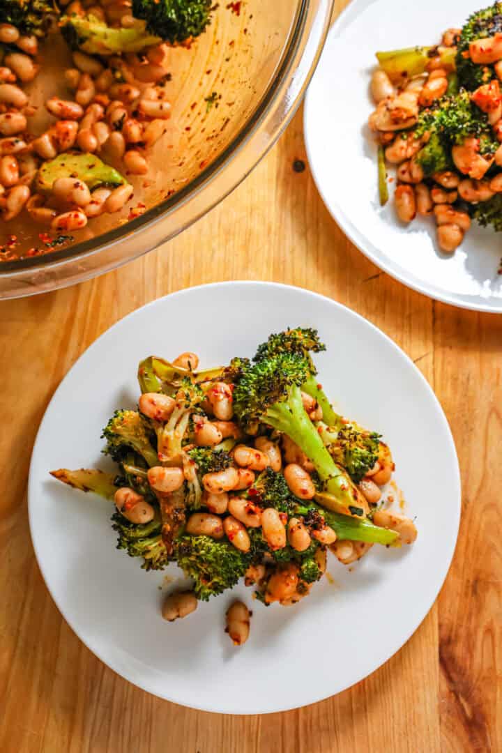 Three-Ingredient Broccoli Bean Salad - Balancing Bowls
